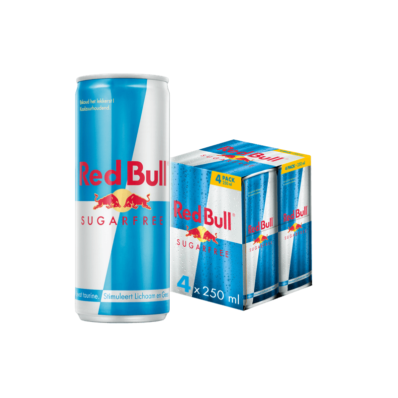 Red Bull Energy drink sugar free 4x25 cl | Dirk