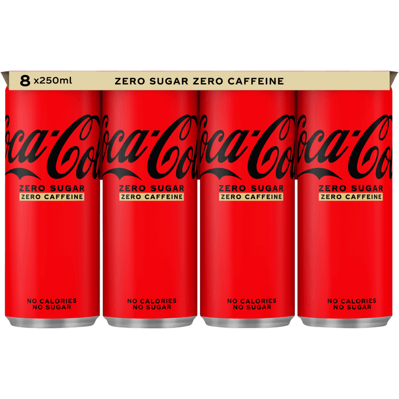 Coca-Cola Zero no caffeine 8x25 cl | Dirk