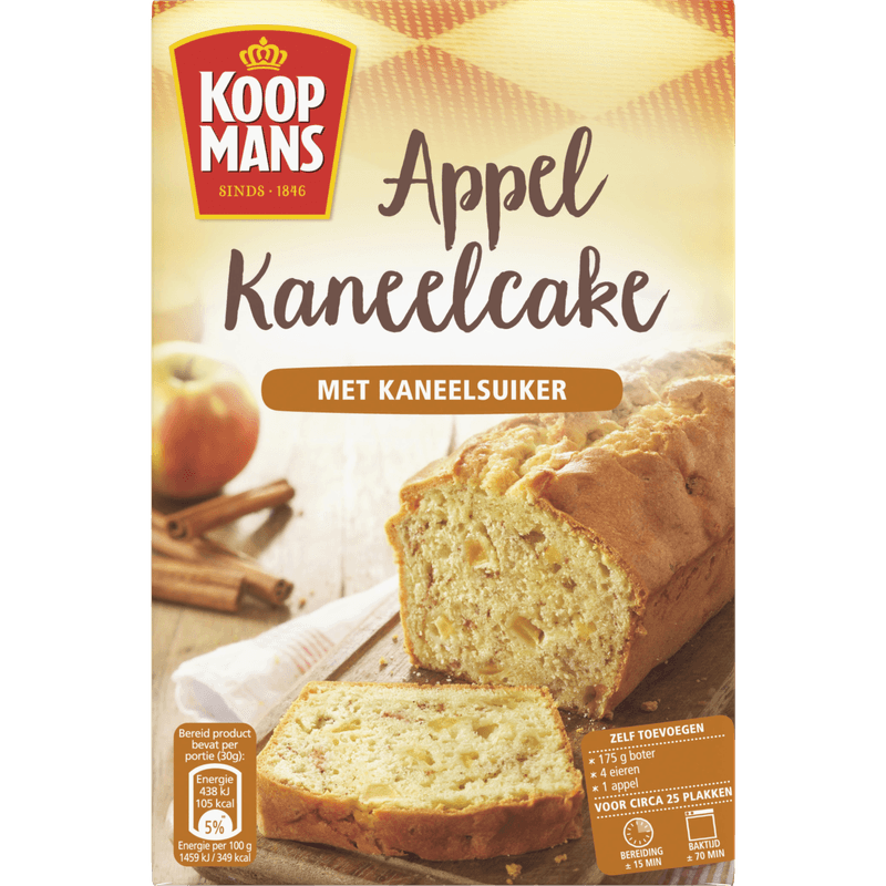 Koopmans Cake mix appel/kaneel | Dirk