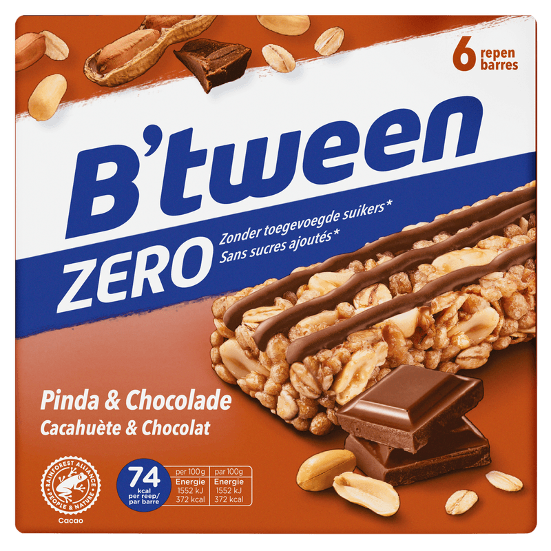 Hero Btween zero pinda & chocolade 6 st. | Dirk