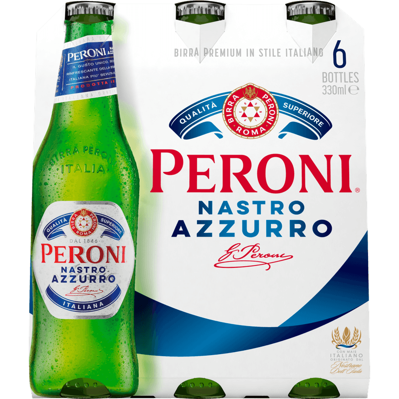 Peroni Nastro azzurro 6x33 cl. Nu bij Dirk | Dirk