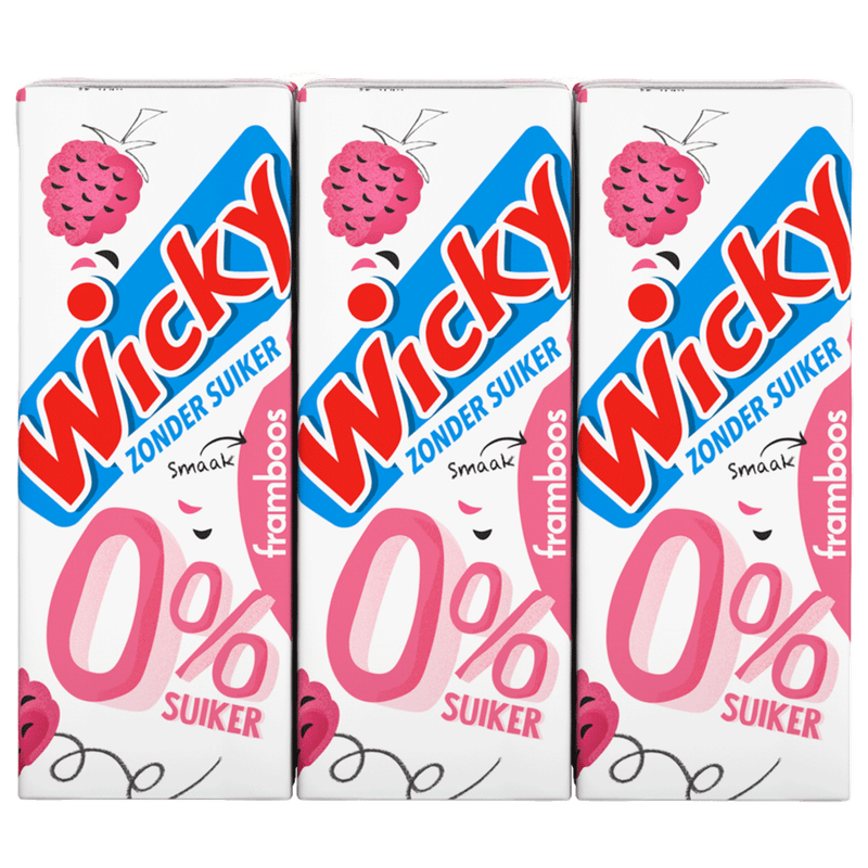 Wicky Framboos 0% 6x20 cl. Nu bij Dirk | Dirk
