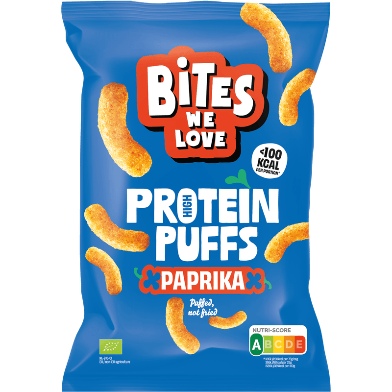 BitesWeLove Protein puffs paprika | Dirk