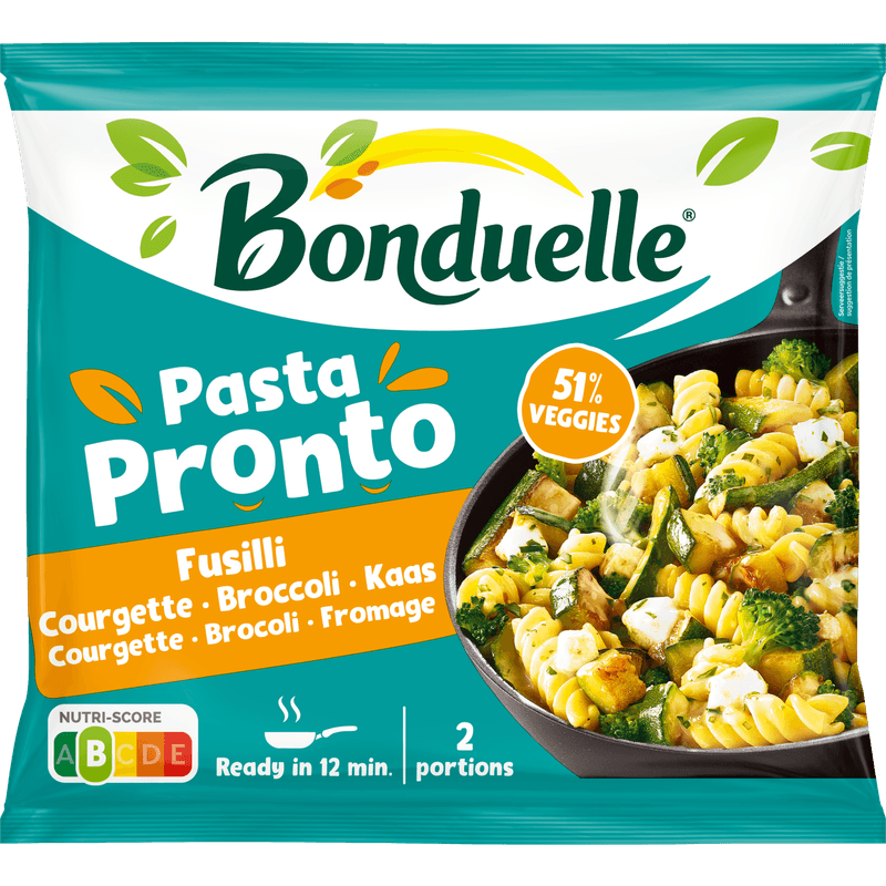 Bonduelle Pasta pronto fusili courgette broccoli kaas | Dirk