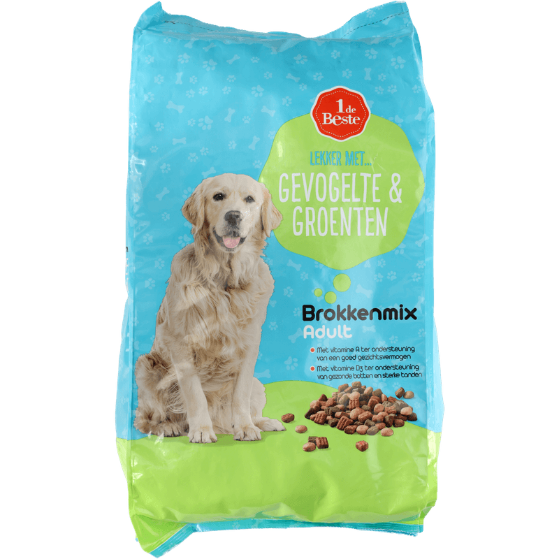 1 de Beste Hondenvoer premium brokken gevogelte | Dirk